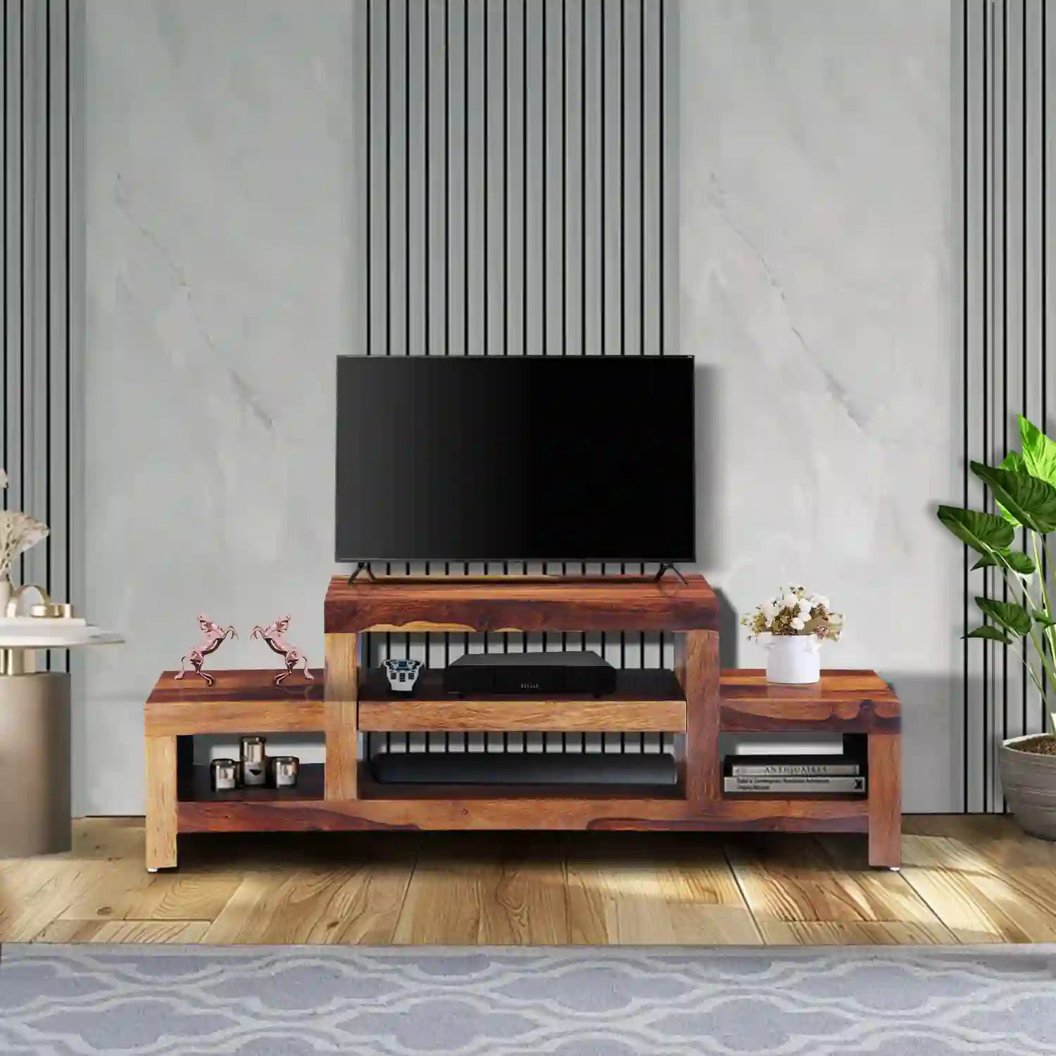 Sheesham Wood TV Unit Cabinet